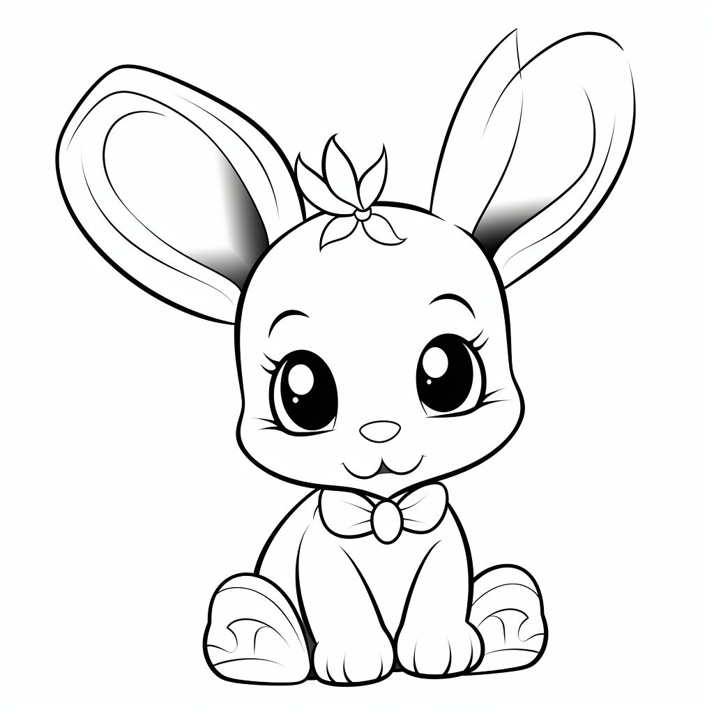 20 Baby Rabbit Kids Colouring Pages, Amazing Patterns, Kids Colouring ...