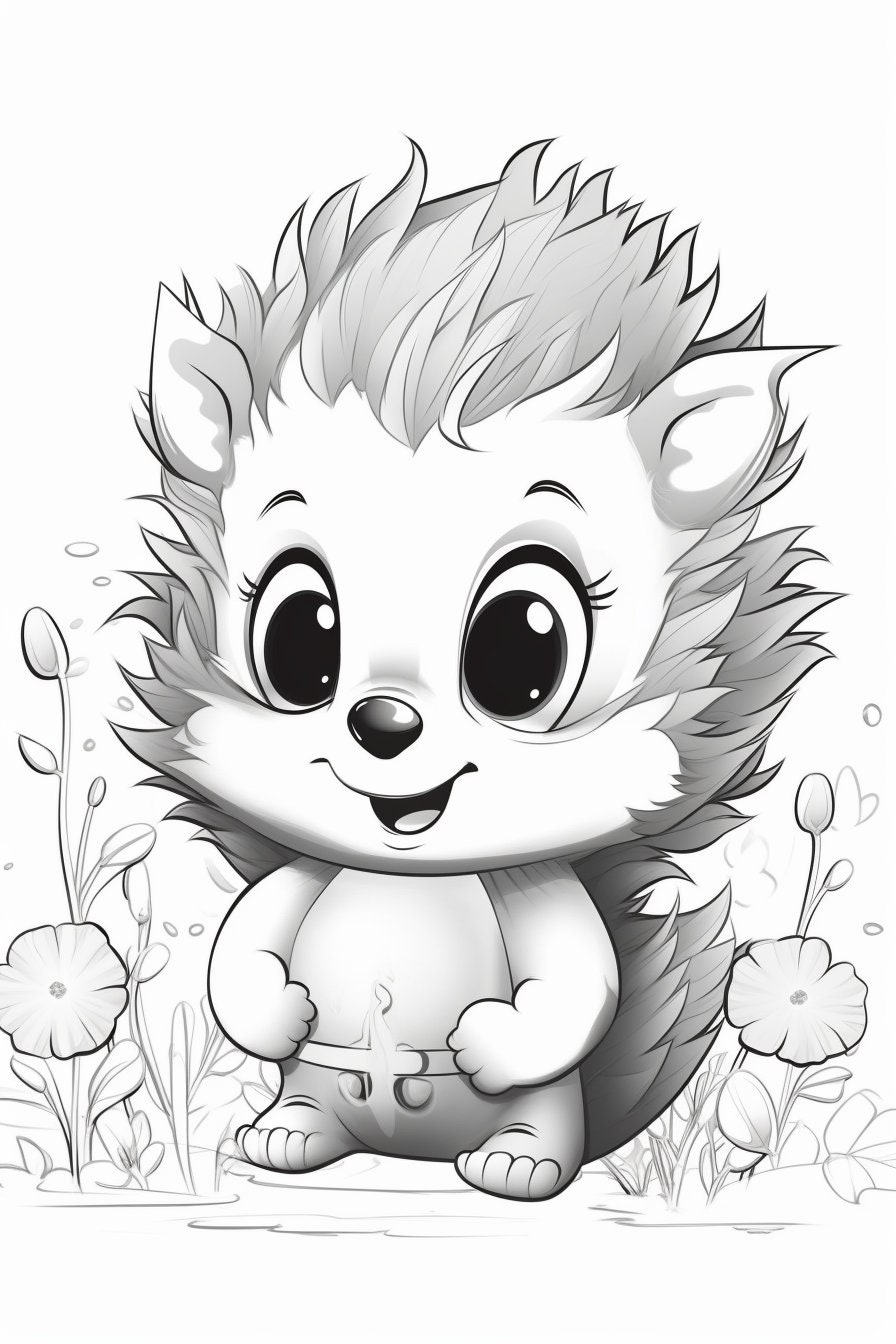 20 Cute Hedgehog Kids Colouring Pages, Amazing Patterns, Kids Colouring ...