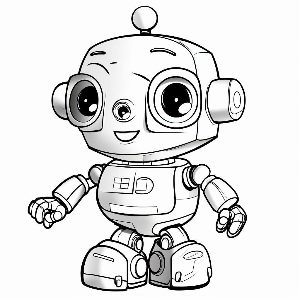 20 Robot Kids Colouring Pages Amazing Patterns Kids - Etsy