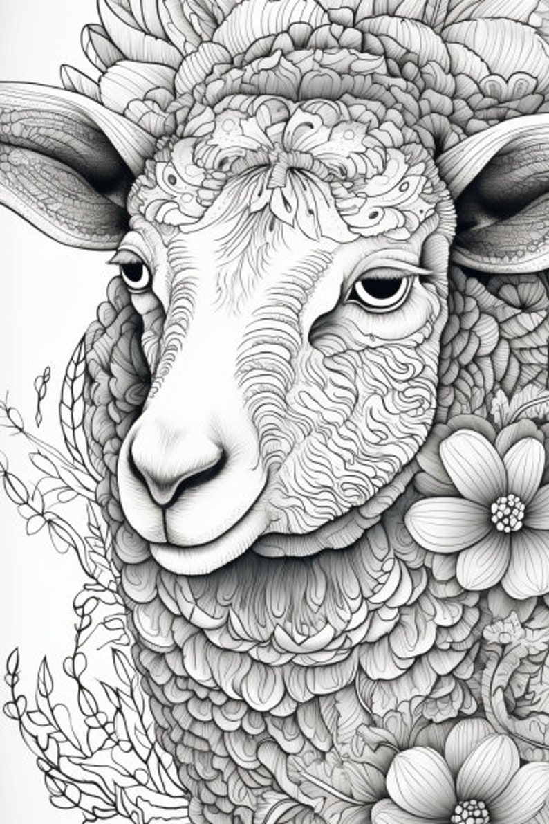 Sheep Mandala Colouring Pages: 100 Amazing Patterns Adult Colouring ...