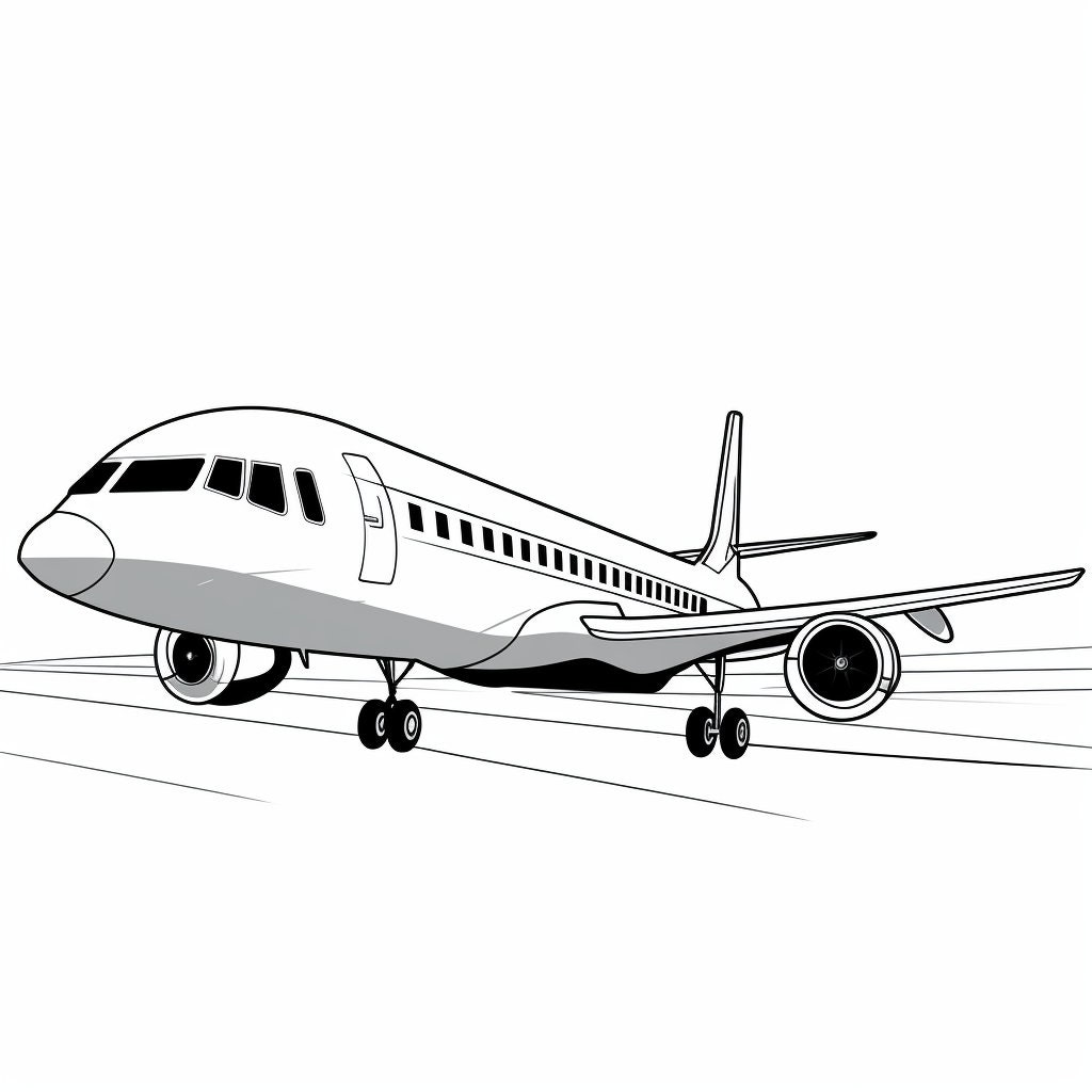 20 Jumbo Jet Kids Colouring Pages, Amazing Patterns, Kids Colouring ...