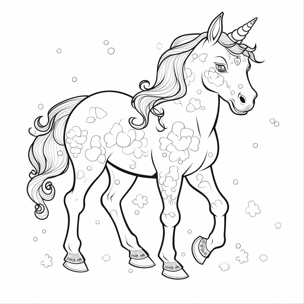 20 Unicorn Kids Colouring Pages, Amazing Patterns, Kids Colouring Book ...