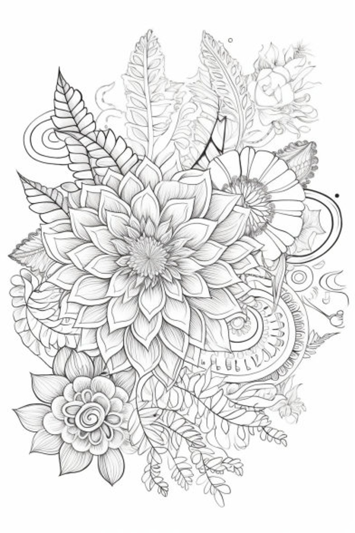 Flower Colouring Pages: 100 Amazing Patterns Adult Colouring Book by ...