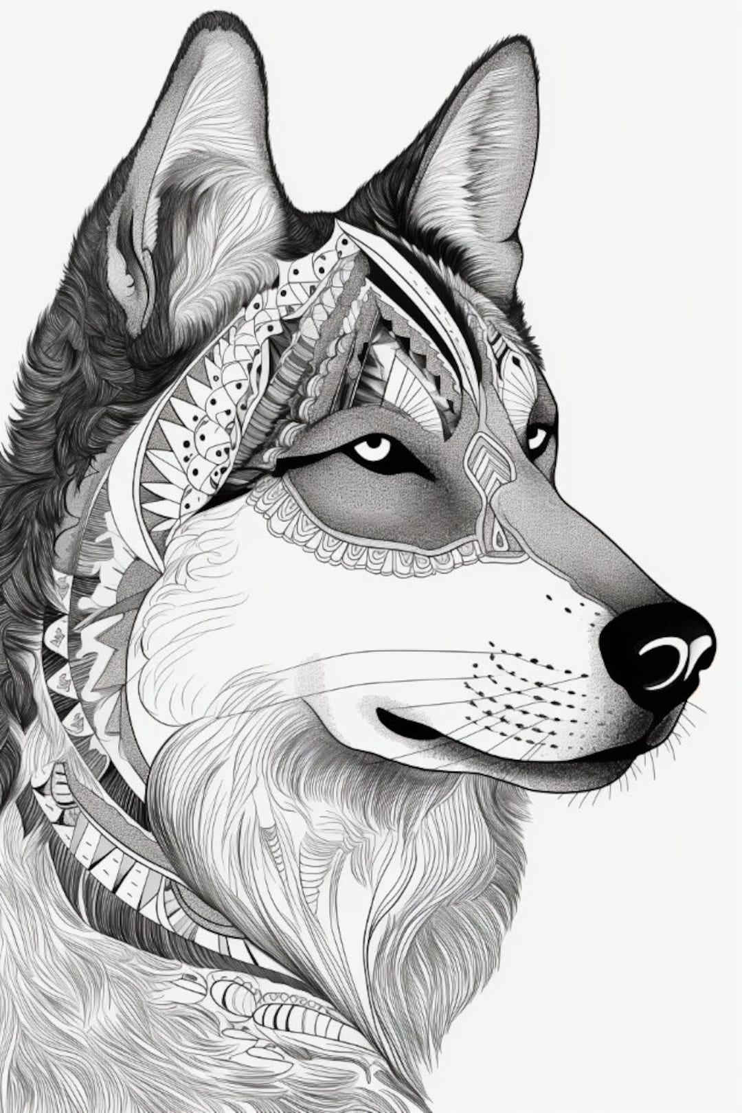 100 Siberian Husky Mandala Colouring Pages Amazing Patterns - Etsy