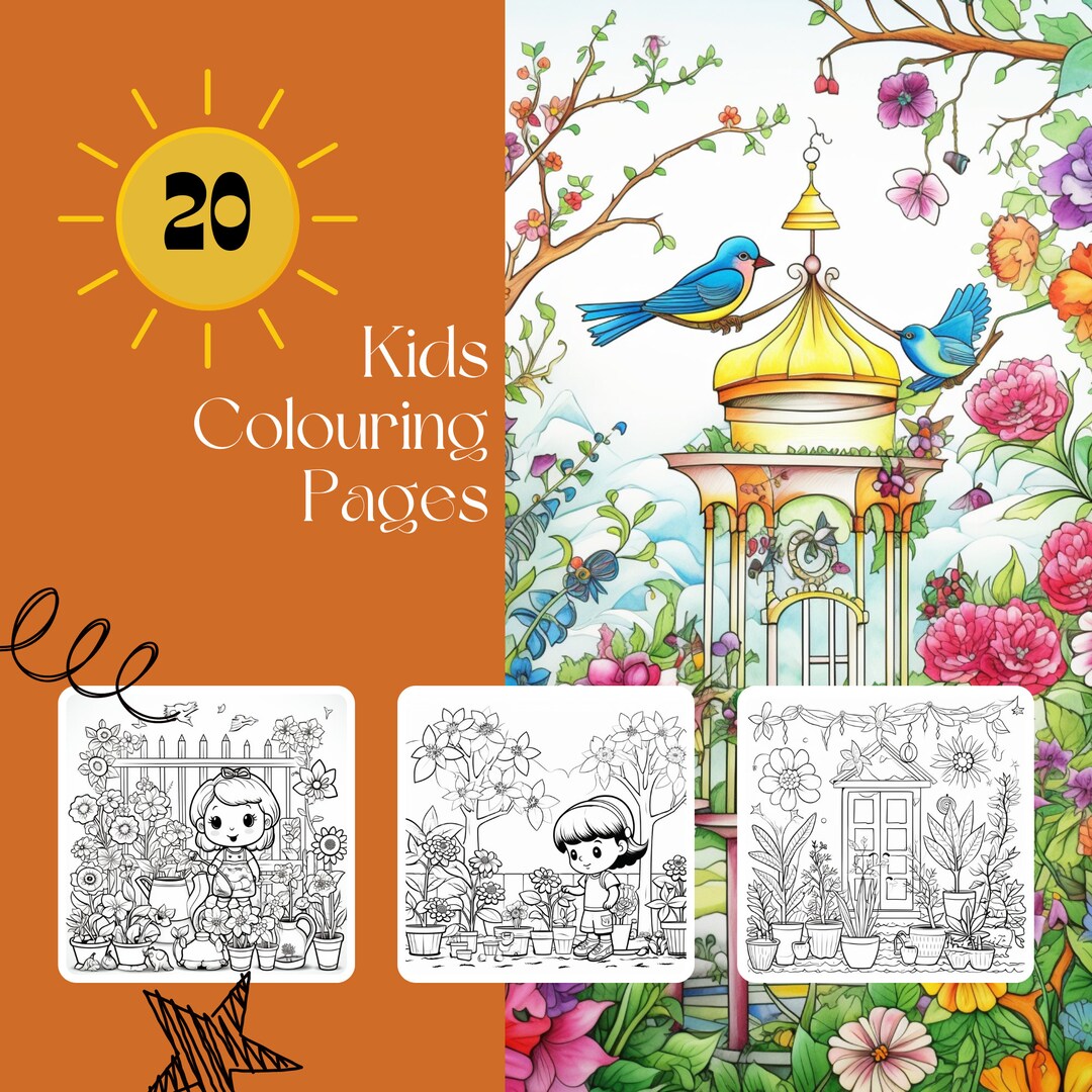 20 Secret Garden Kids Colouring Pages, Amazing Patterns, Kids Colouring ...