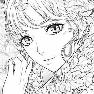 30 Anime Colouring Pages, Amazing Patterns, Adult Colouring Book ...