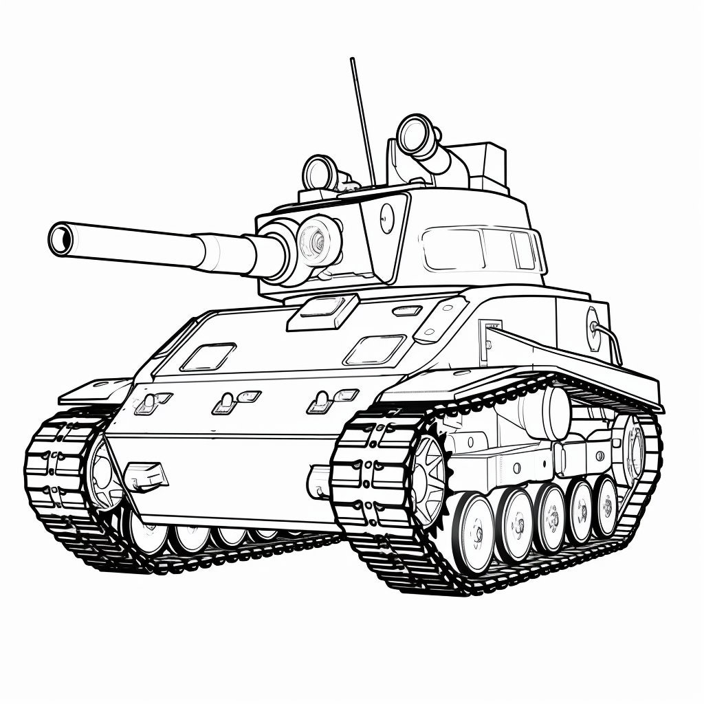 20 Tank Kids Colouring Pages, Amazing Patterns, Kids Colouring Book ...
