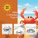 20 Crab Kids Colouring Pages, Amazing Patterns, Kids Colouring Book ...