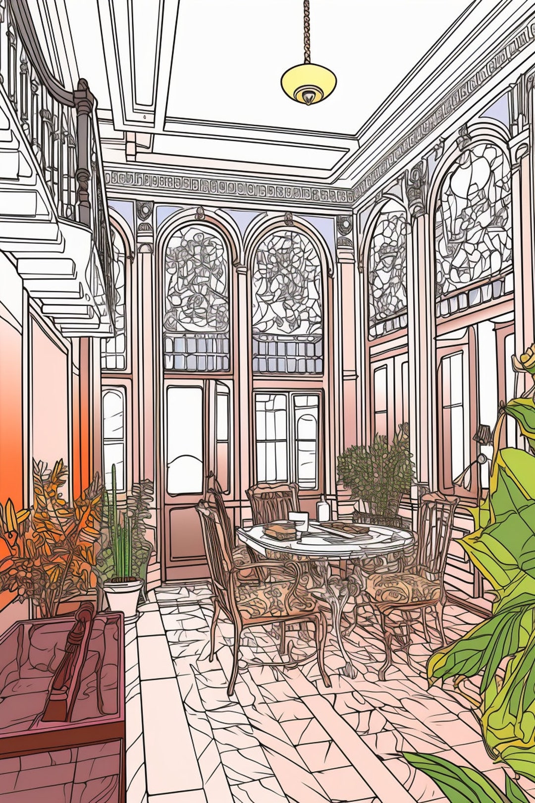 50 Mansion Colouring Pages for Adults Amazing Patterns for - Etsy