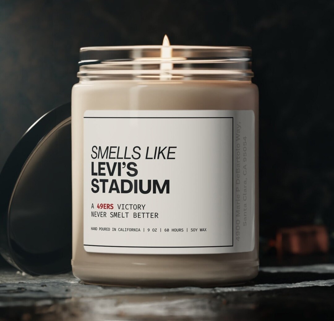 Levi's Stadium Candle | 49'ers Candle | Funny Candle Gift | 100% Soy ...
