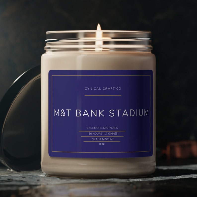 M&T Bank Field Stadium Candle, Baltimore Ravens Football Candle, Ravens ...