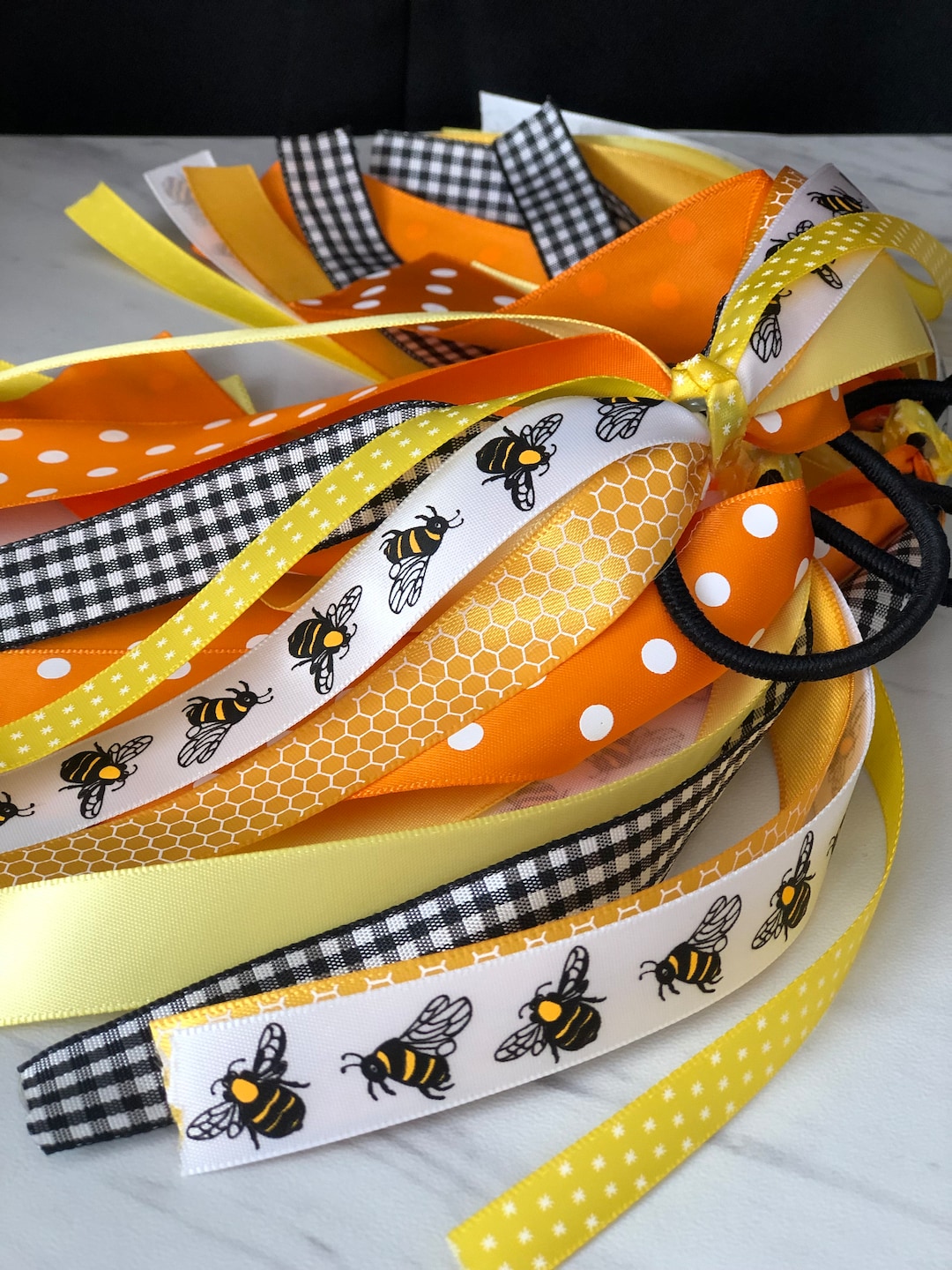 Bumblebee Hair Streamers Girls Ponytail Hair Accessory Ponytail Hair ...