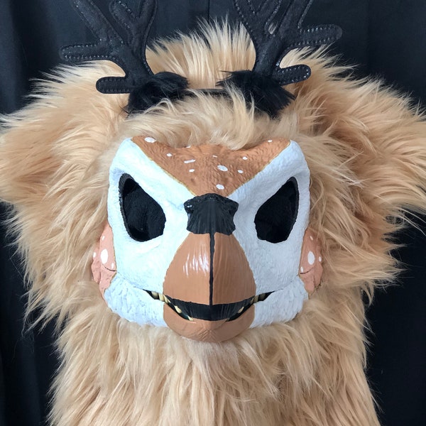 Furry Dinosaur Mask Premade - Etsy