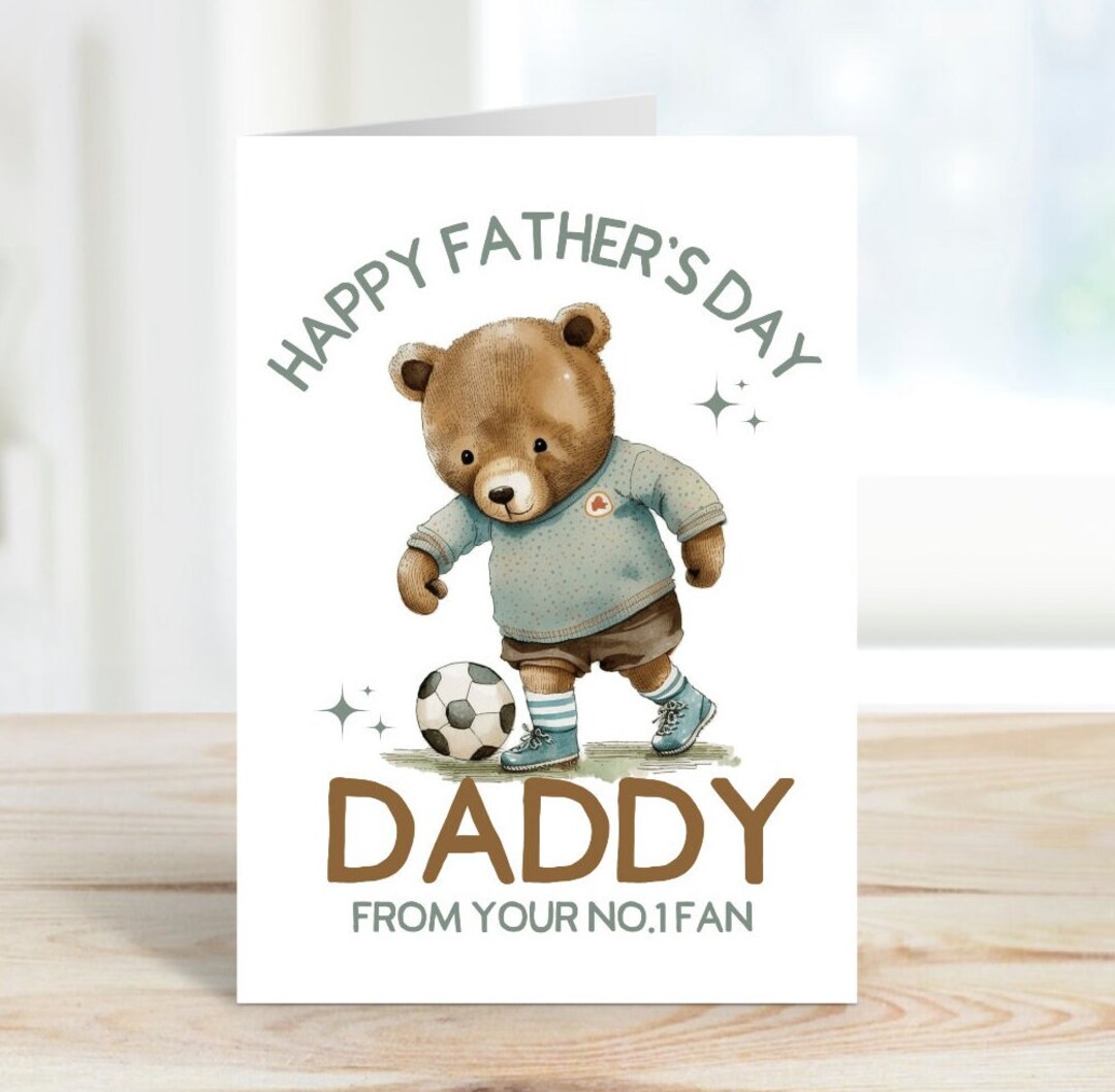 Fathers Day Card/happy Fathers Day Card/number One Fan Fathers Day Card ...