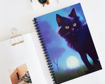 Spiral Notebook Polygon Art Cute Cat be Unique - Etsy