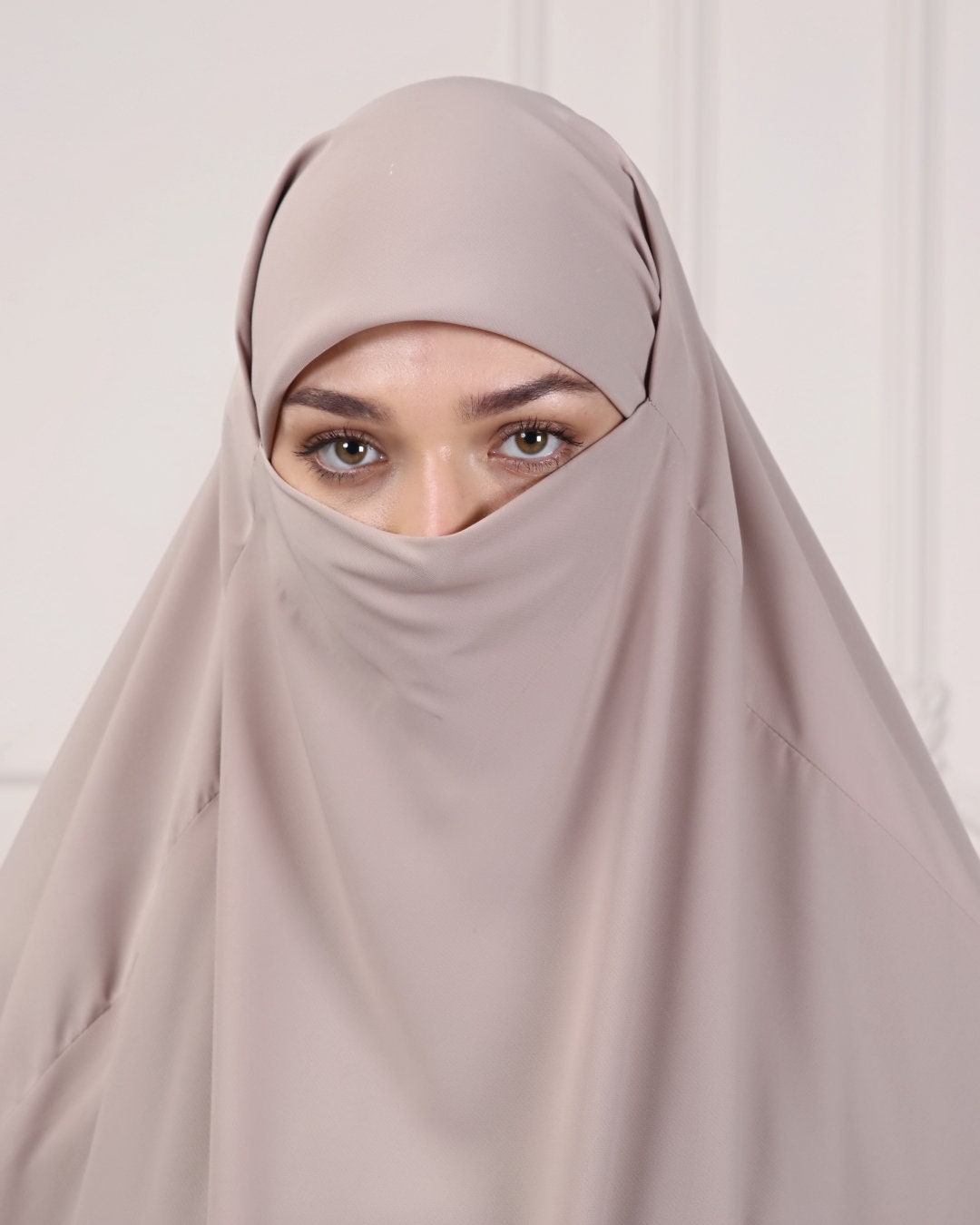 Sufle Khimar Niqab Single Layer Jilbab Women Hijab Muslimwear Muslimah Silk Muslimdress ...