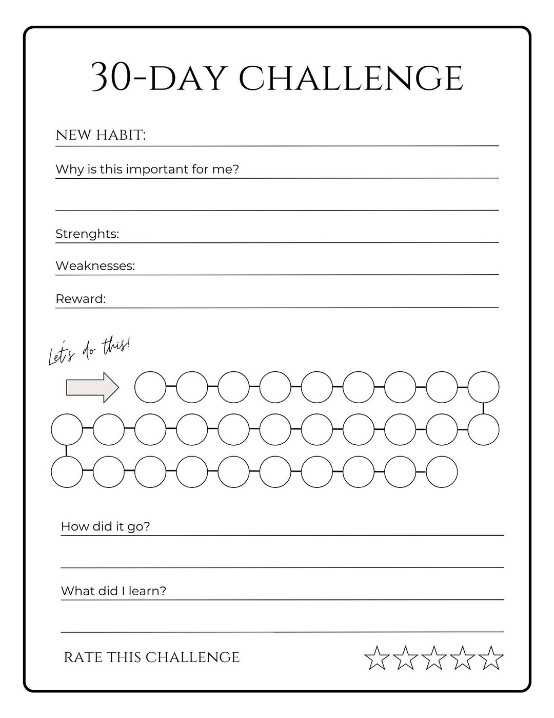 30 DAY CHALLENGE - Etsy
