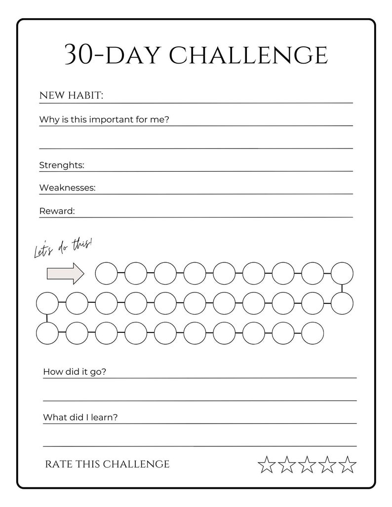 30 DAY CHALLENGE - Etsy