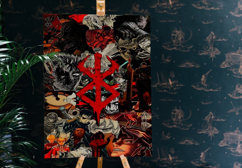 Berserk Manga Art Poster: Dark Fantasy Anime Wall Print - Etsy