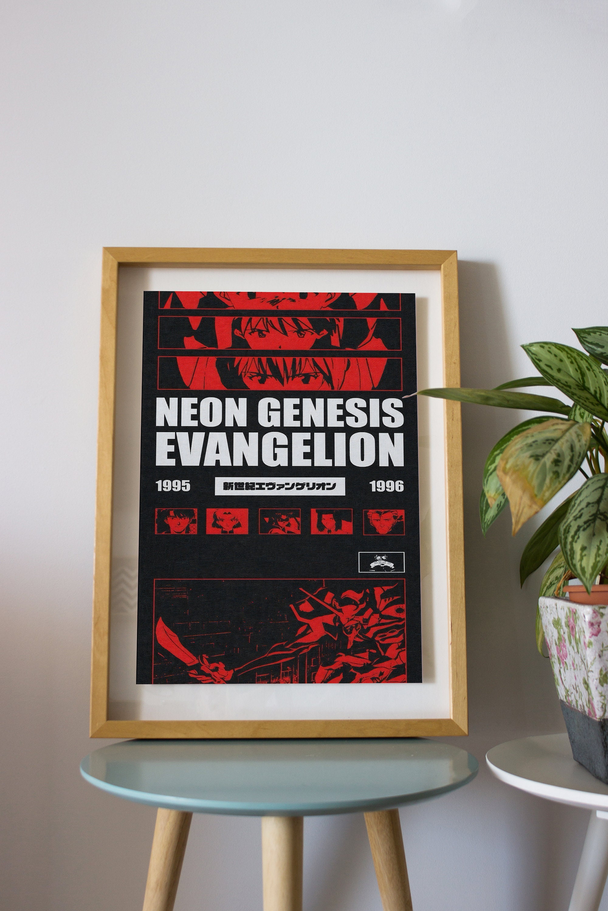 Neon Genesis Evangelion Posters, Anime Art, Vintage 90s Manga Print ...
