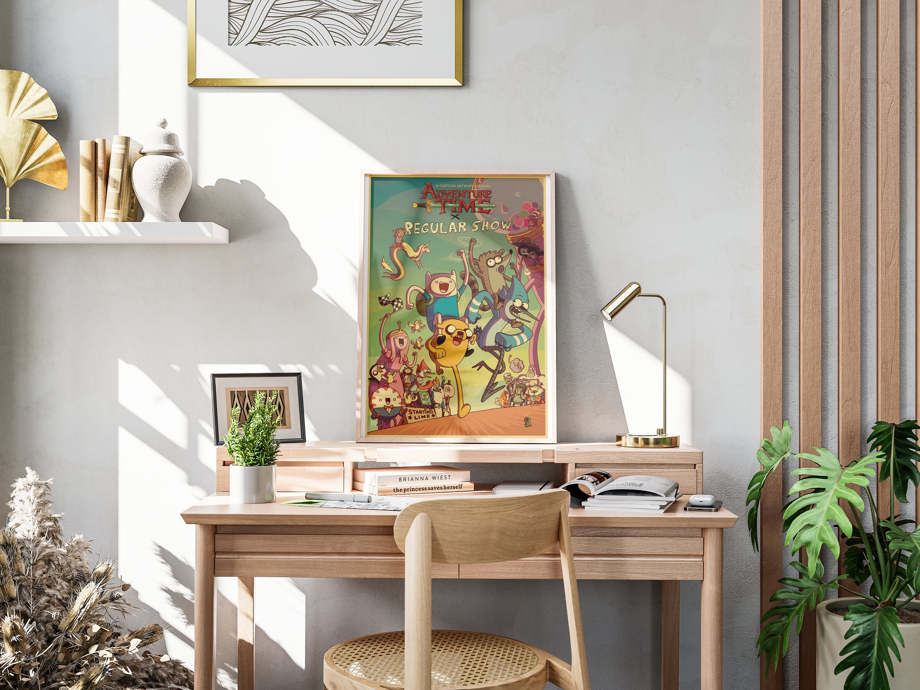 Adventure Time X Regular Show Poster, Adventure Time TV Show Poster ...