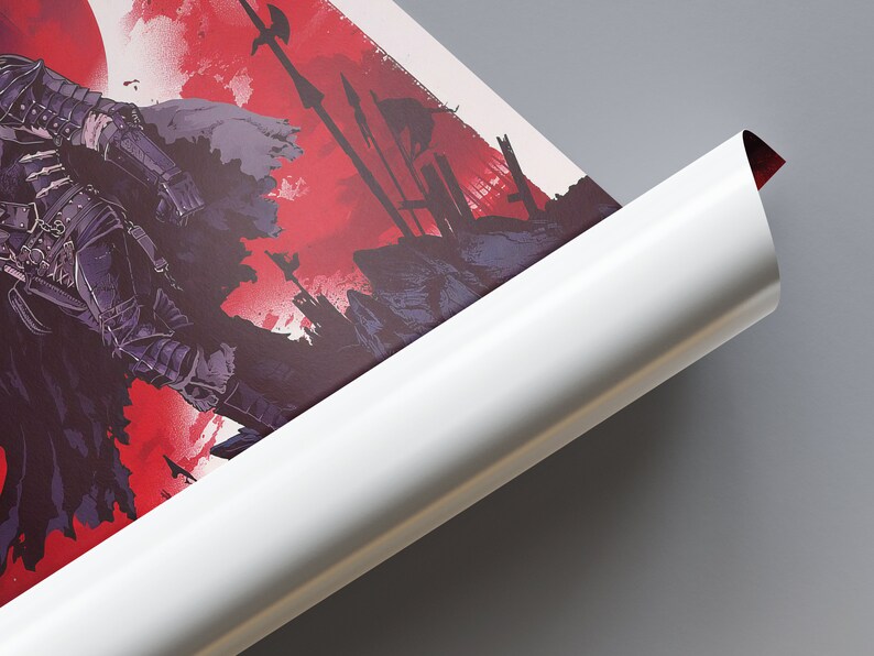 Berserk Posters, Manga Art, Anime Wall Print, Minimalist Painting, Guts ...