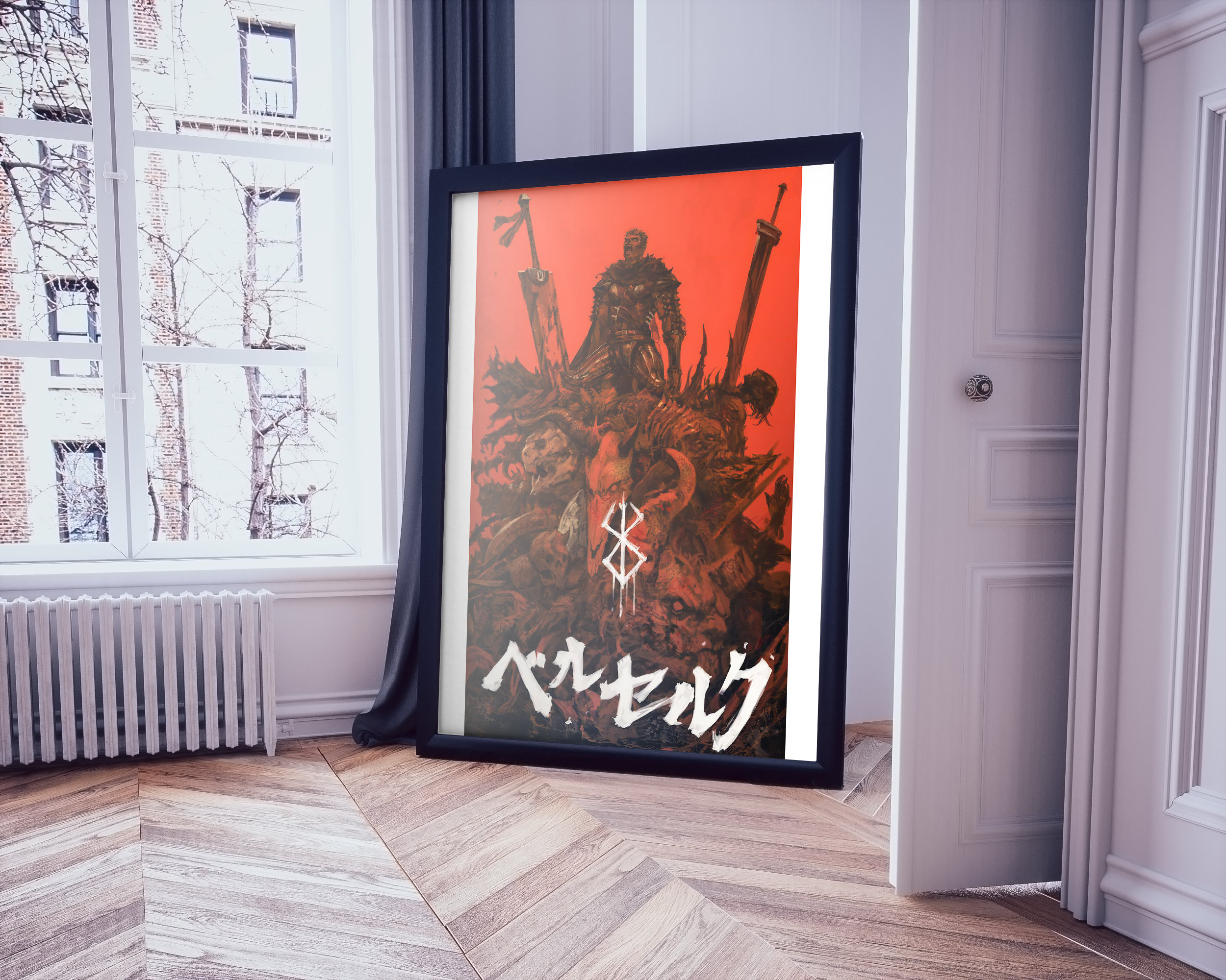 Berserk Posters, Manga Art, Anime Wall Print, Minimalist Painting, Guts ...