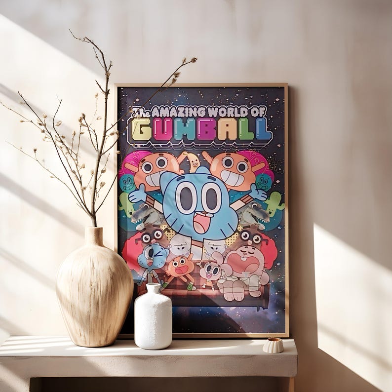 Gumball Fantasy Poster: Elmore Cartoon Network Art - Etsy