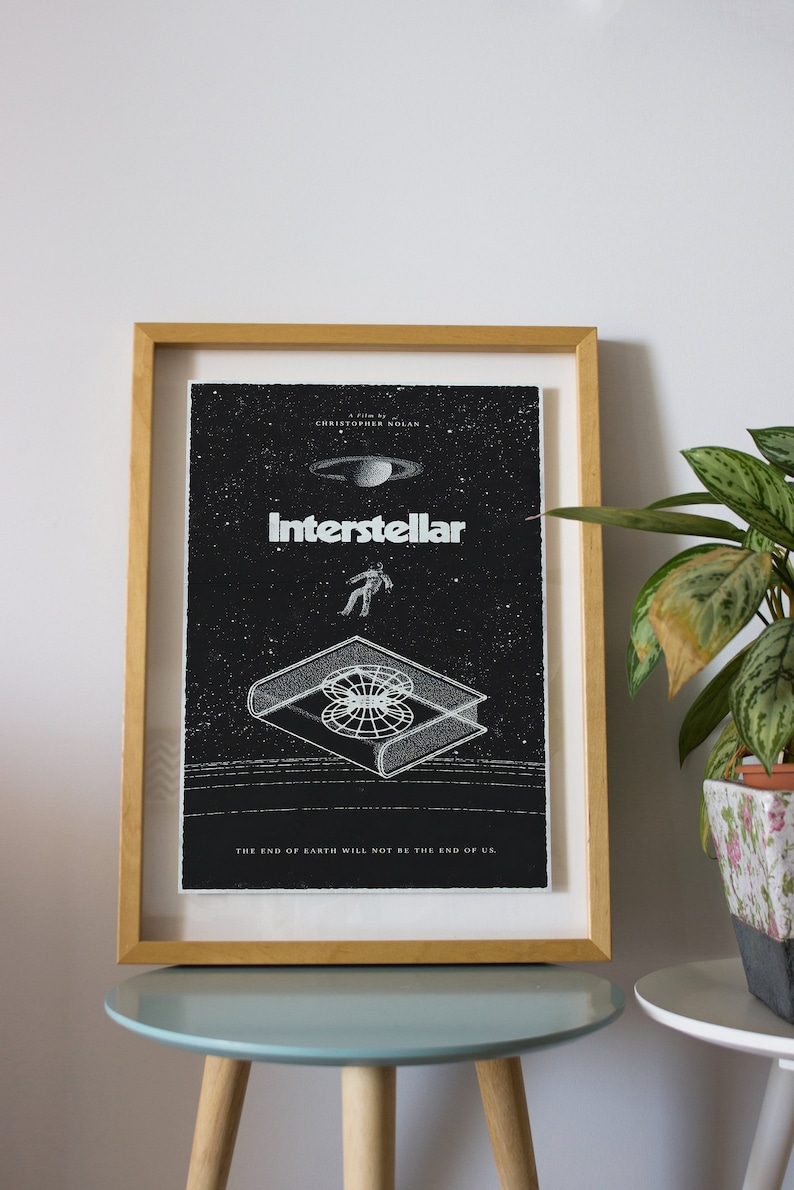 Interstellar Movie Poster, Sci-fi Canvas Wall Art - Etsy New Zealand