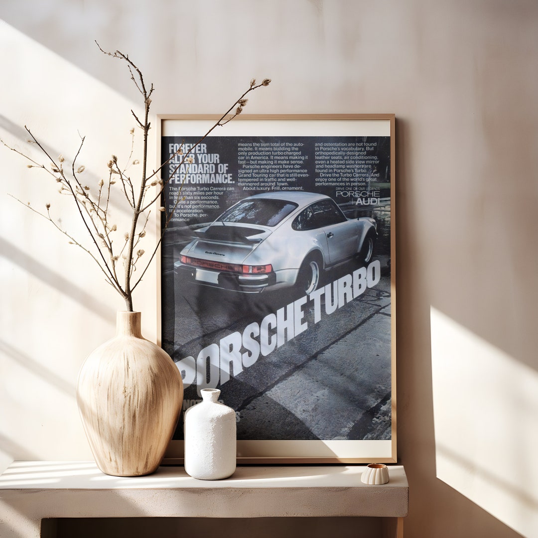Vintage Porsche Poster, Vintage Porsche Print, Vintage Porsche Wall Art ...