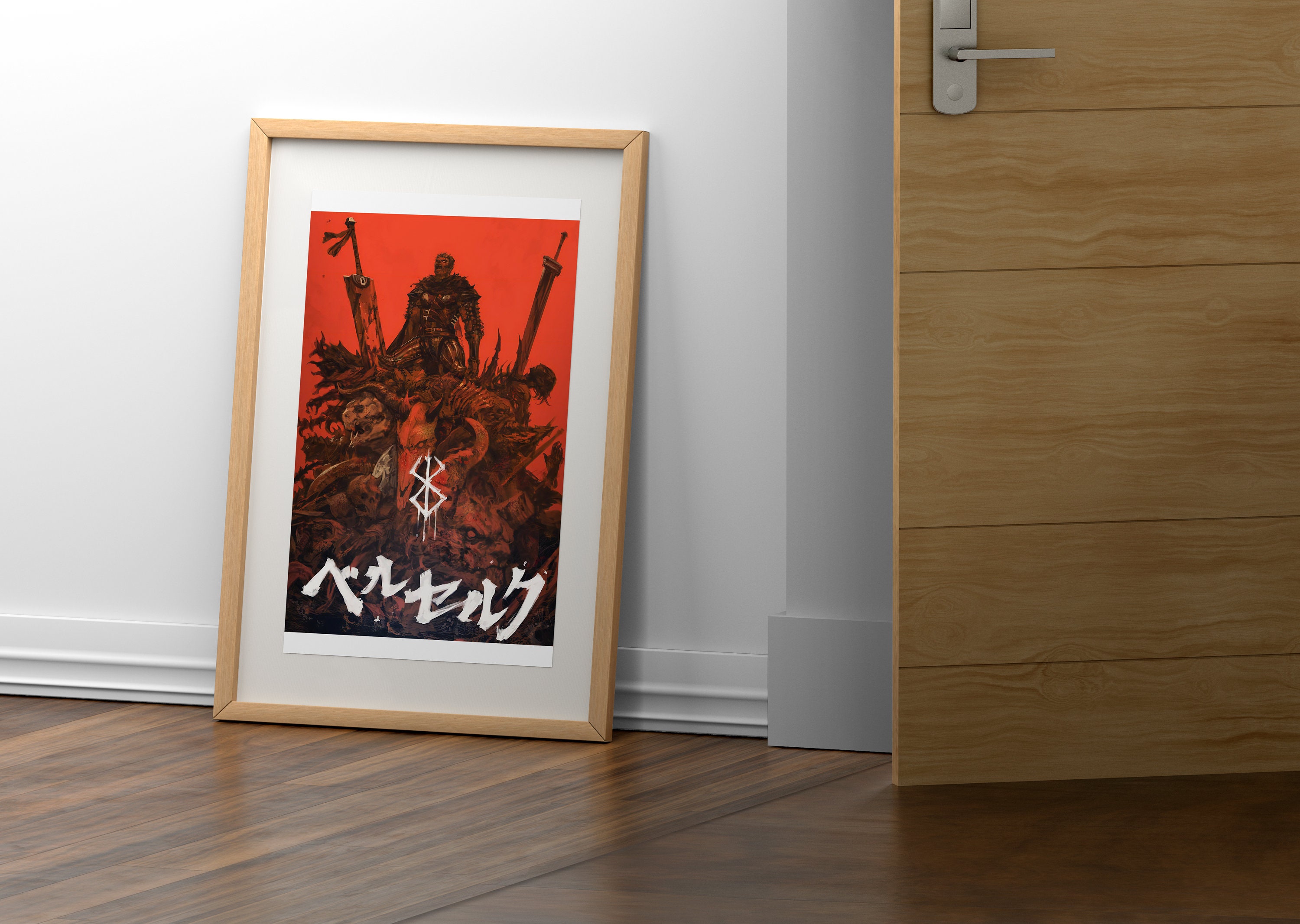 Berserk Posters, Manga Art, Anime Wall Print, Minimalist Painting, Guts ...