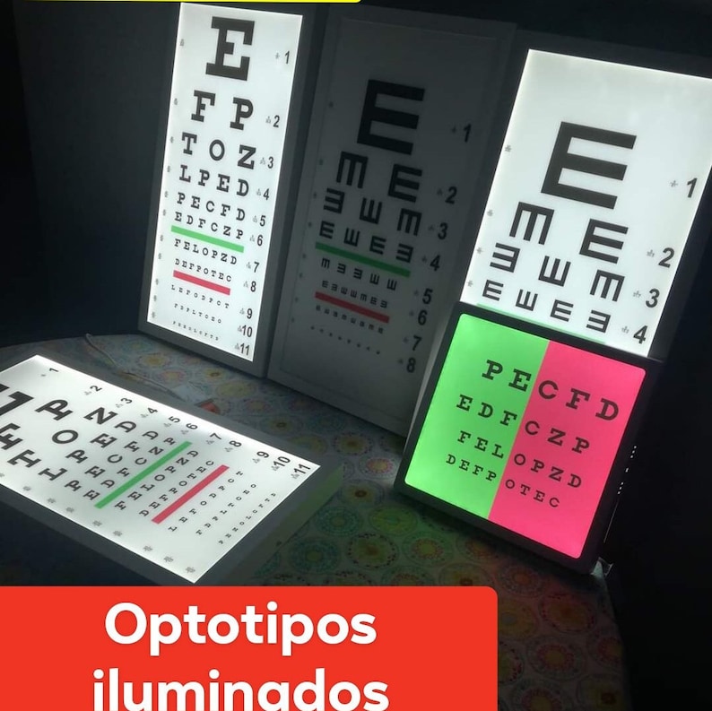 LED Luminous Optotypes - Etsy