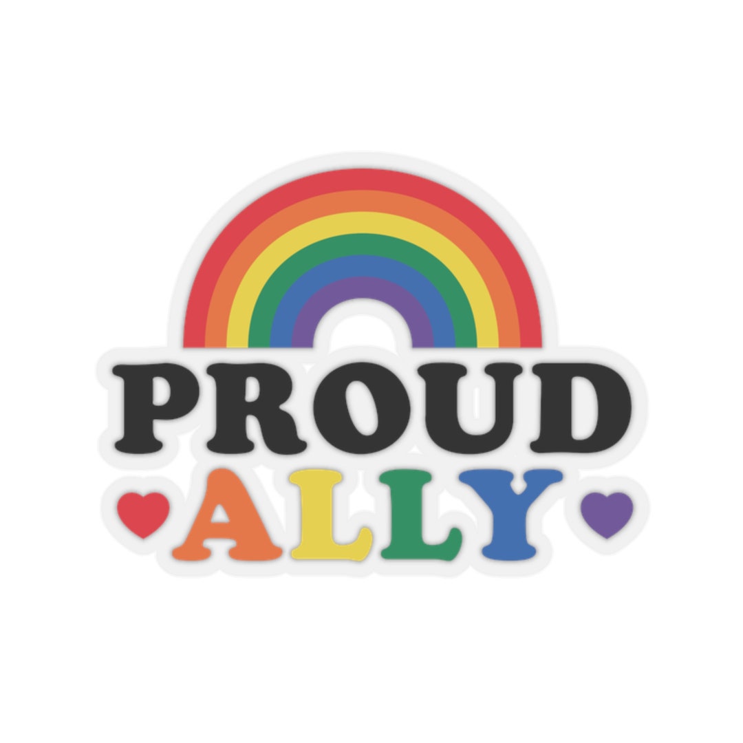 Proud Ally Pride Month Sticker LGBTQ Pride Ally Gift - Etsy
