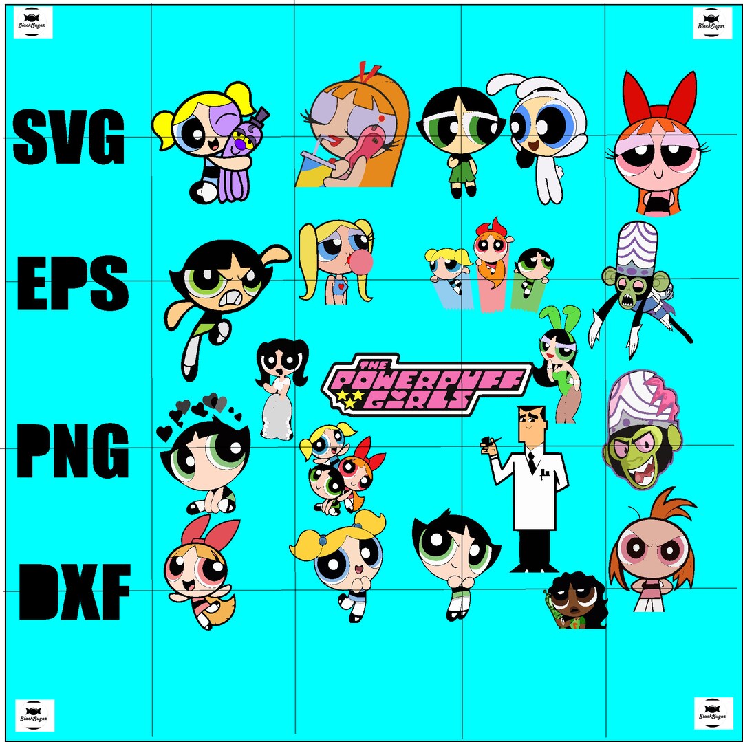 Powerpuff Girls SVG , Powerpuff PNG, Powerpuff Girls Birthday ...