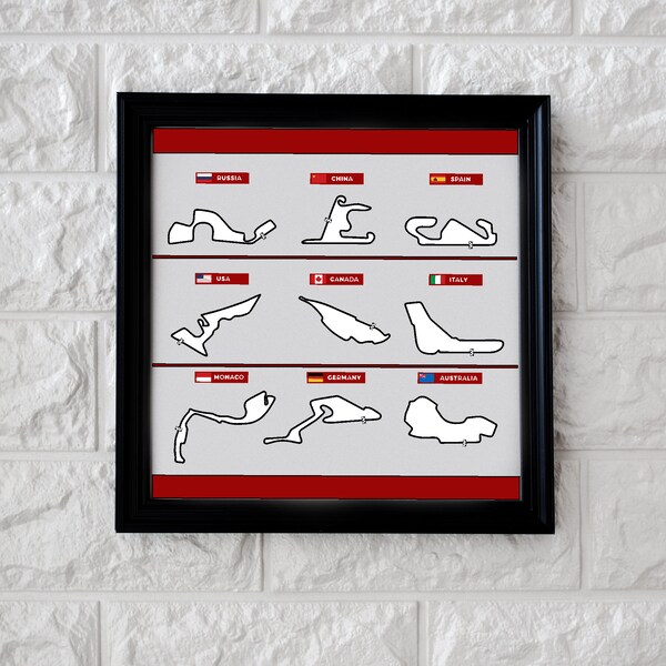 Formula 1 Circuits Svg - Etsy Ireland
