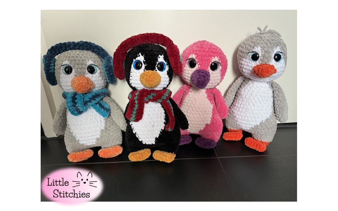 Crochet Pattern Paco the Penguin With Ear Warmers and Scarf. PDF File ...