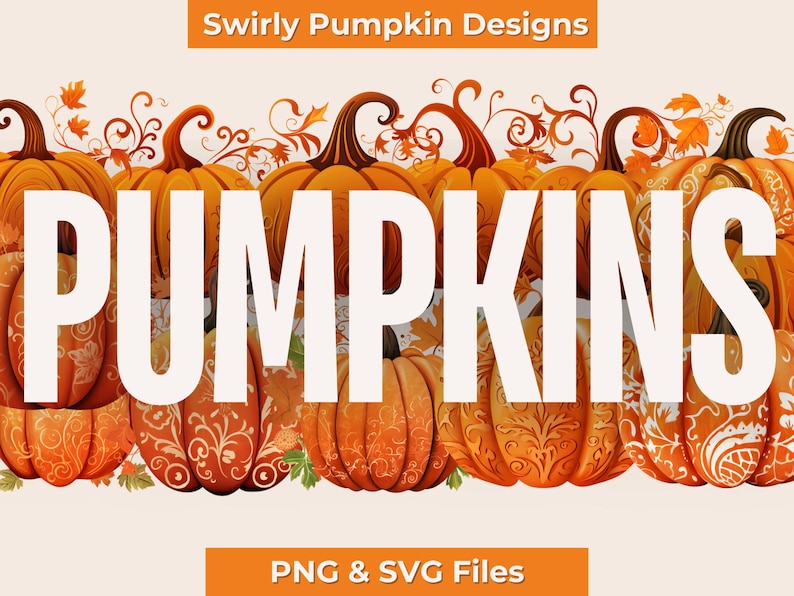 Carved Pumpkin SVG PNG Clipart Bundle | 23 Pumpkin Carving Designs ...