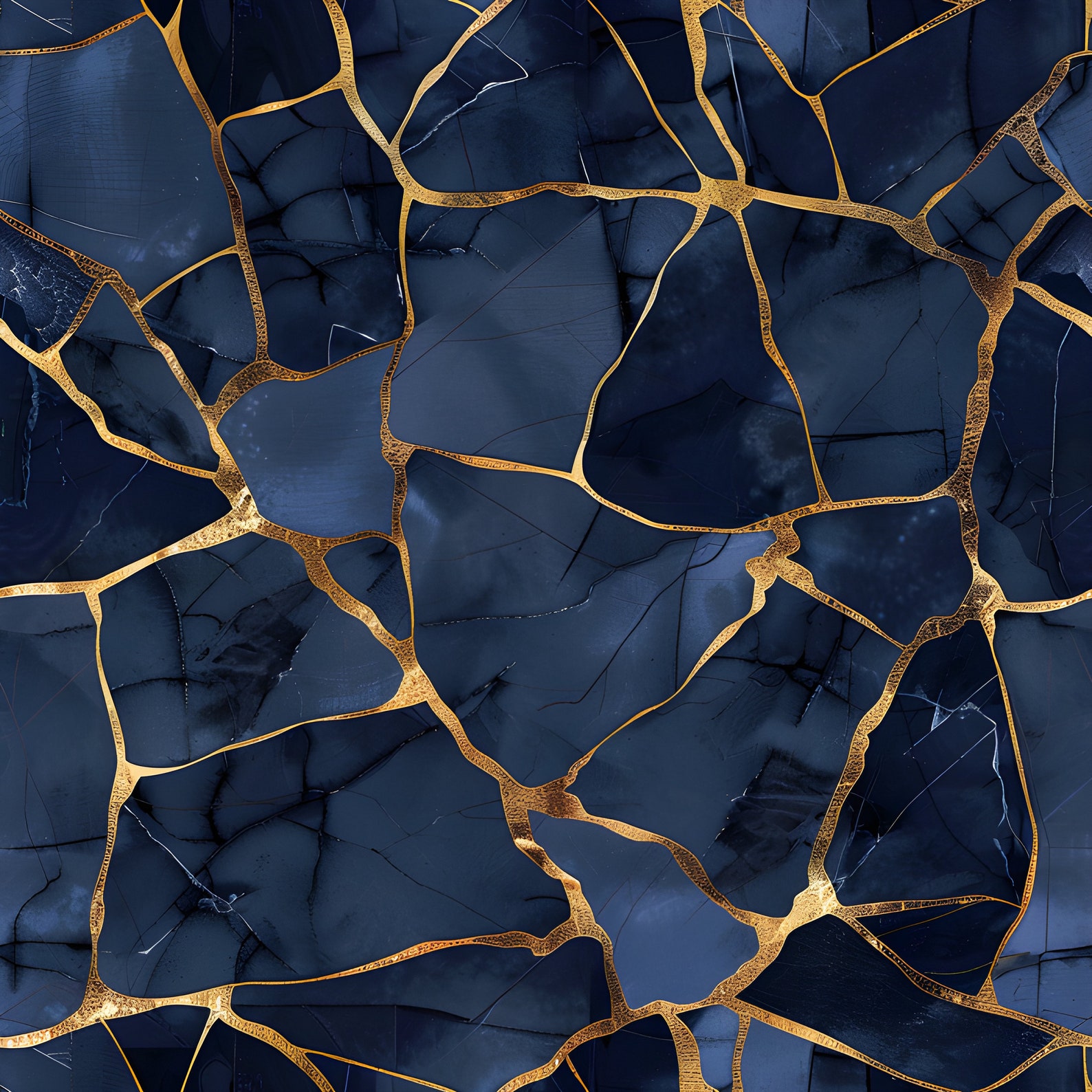 Kintsugi Pattern PNG Blue Kintsugi Digital Pattern Wallpaper Kintsugi ...