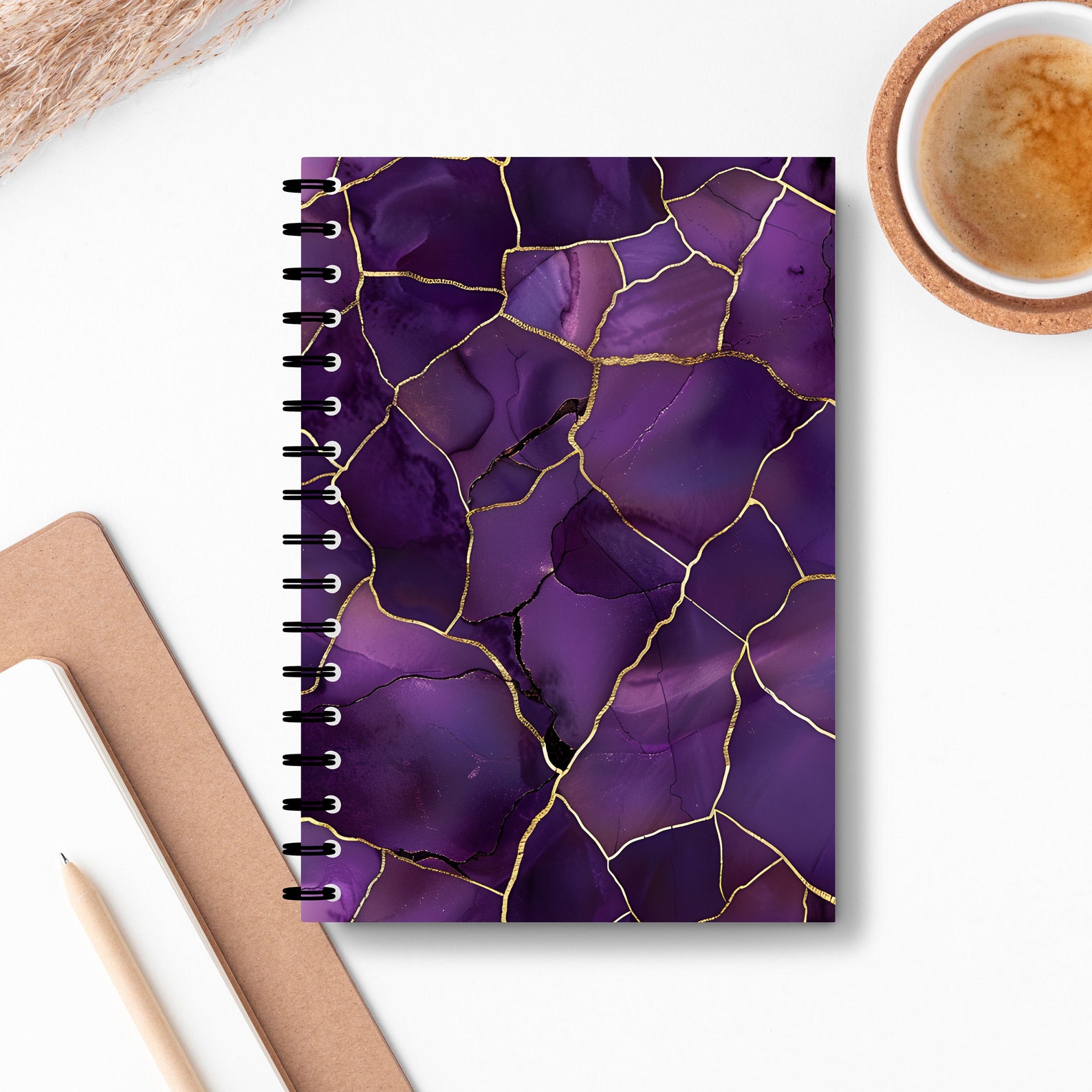 Kintsugi Pattern PNG SVG Purple Kintsugi Digital Pattern Wallpaper ...