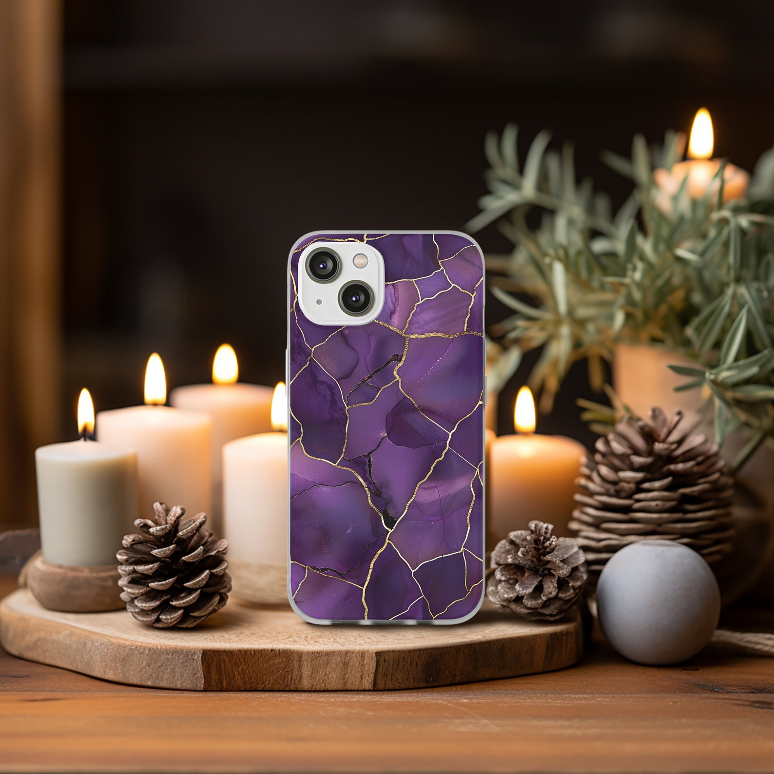 Kintsugi Pattern PNG SVG Purple Kintsugi Digital Pattern Wallpaper ...