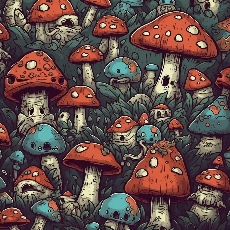 10 Pack of Weird and Wacky Nature - Seamless Patterns - Etsy