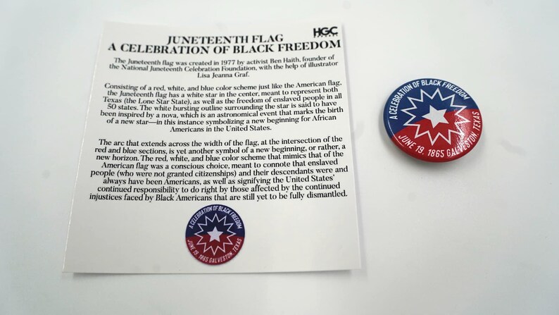 Juneteenth black Flags Pins 4-pack - Etsy
