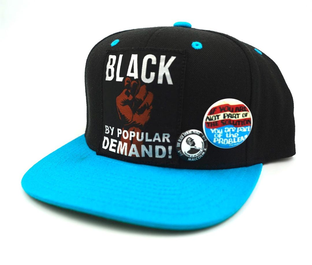 Black by Popular Demand Unisex Black and Teal power Snapback Hat - Etsy