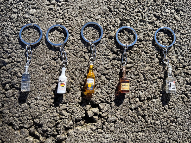 Mini Alcohol Bottle Keychain, Mini Drink Bottles, Mini Alcohol Keychain ...