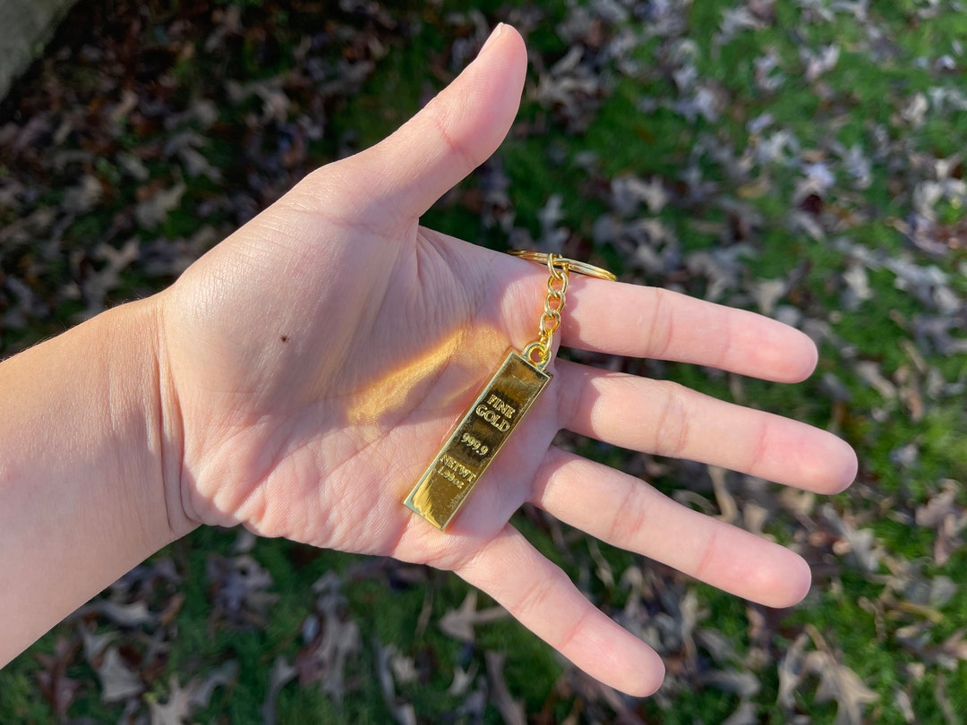 Mini Gold Bar Keychain, Mini Gold, Mini Gold Keychain, Gold and Jewlery ...