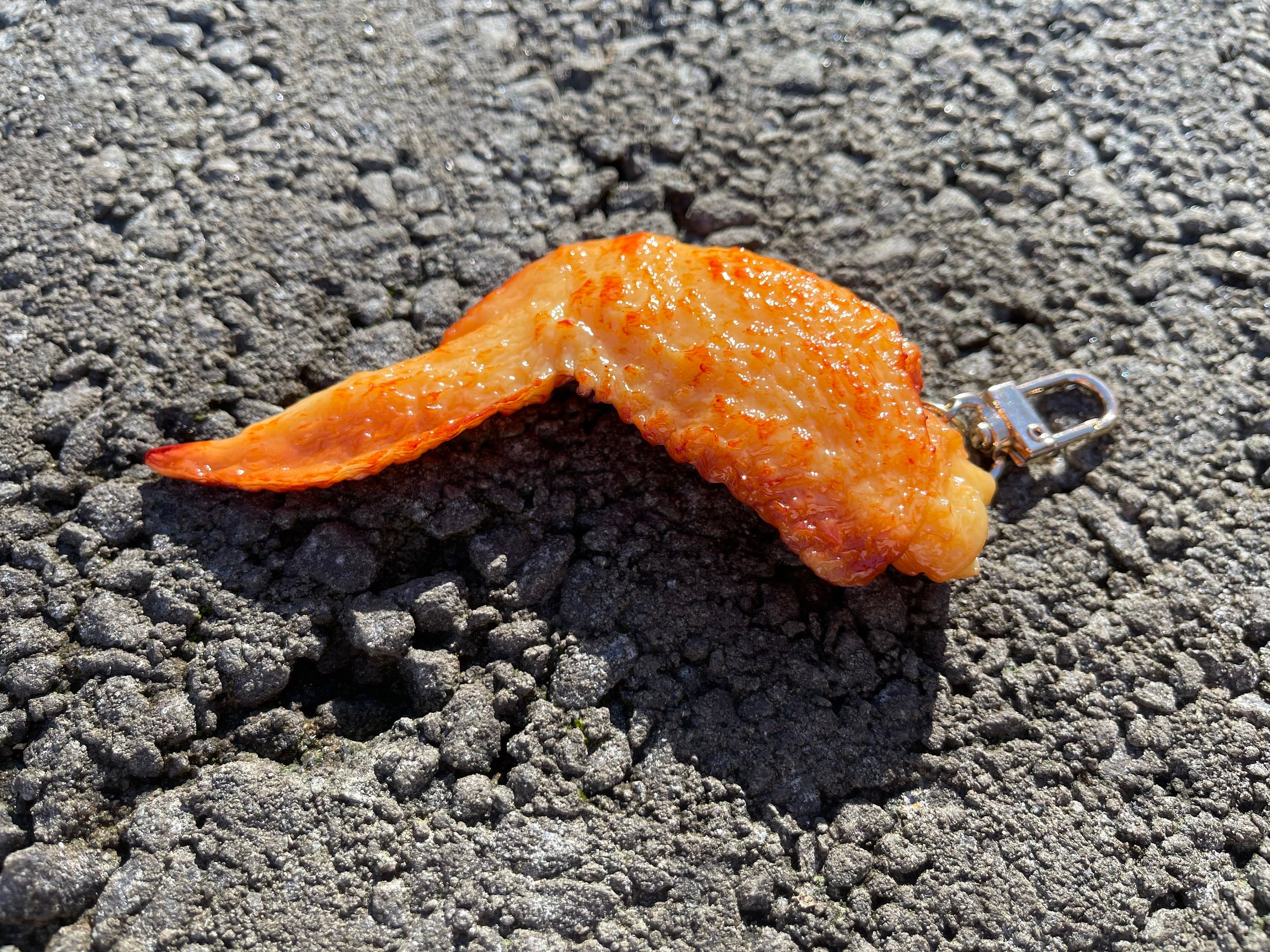 Mini Chinese Style Chicken Flat Keychain, Mini Fried Chicken, Mini Food ...