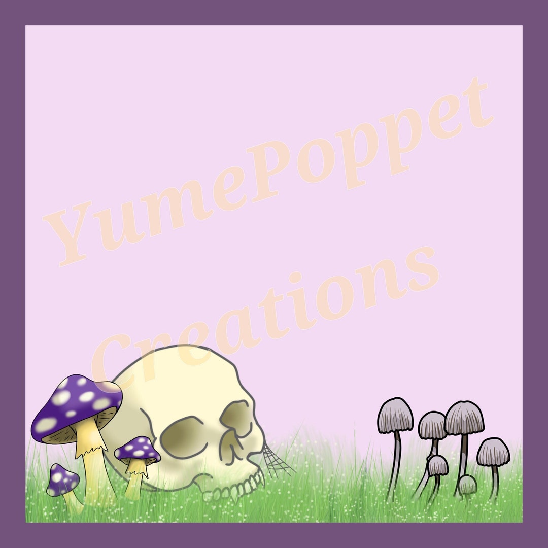 Goth Cottagecore Post-it Notes / Sticky Notes Purple Version - Etsy