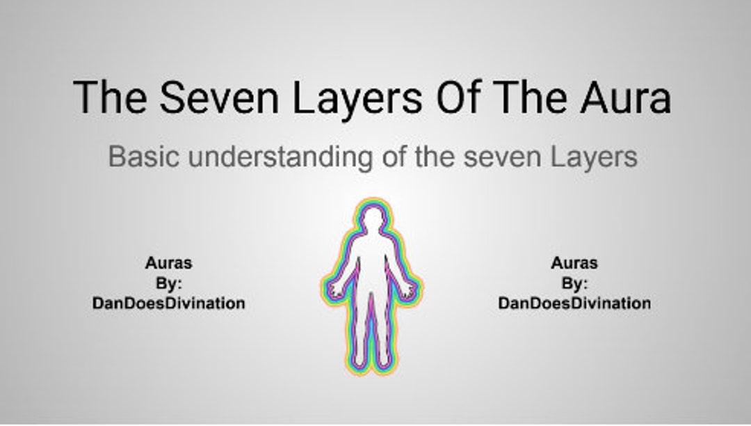7 Aura Layers Flashcards - Etsy