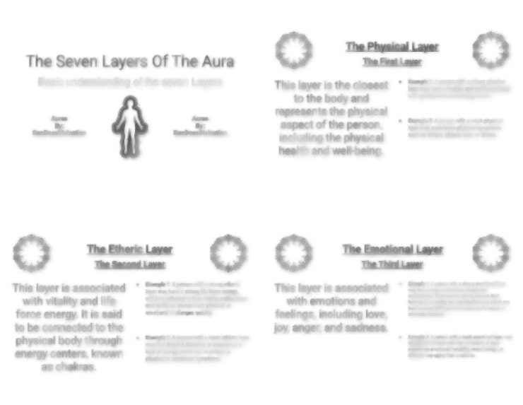 7 Aura Layers Flashcards - Etsy