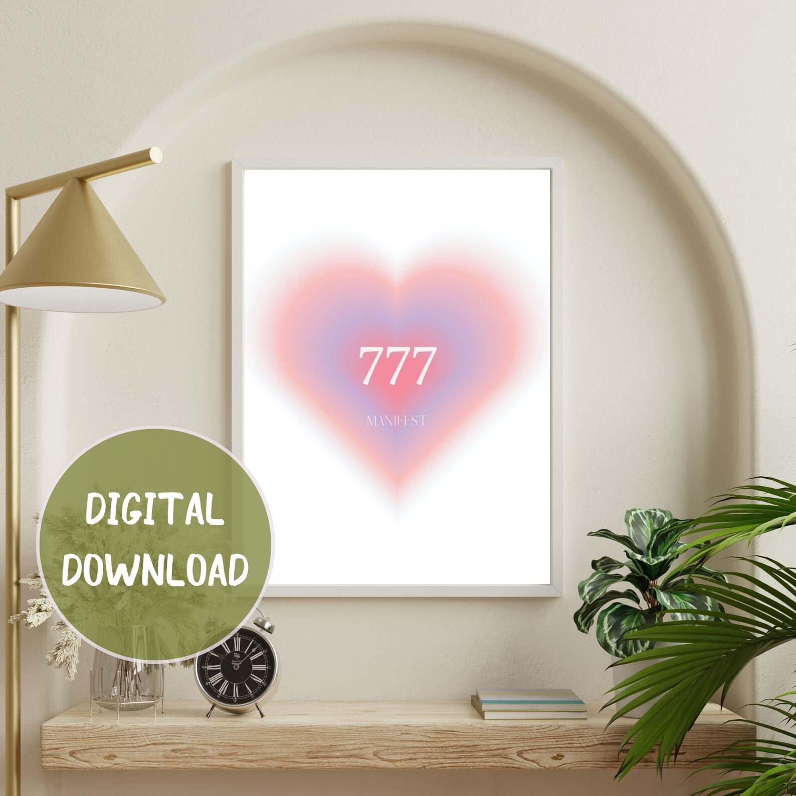 777 Angel Number, Lucky Number Print, Manifestation Energy Spiritual ...